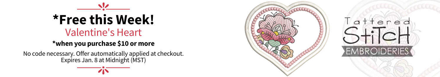 Tattered Stitch Embroideries Offers Beautiful Machine Embroidery Designs