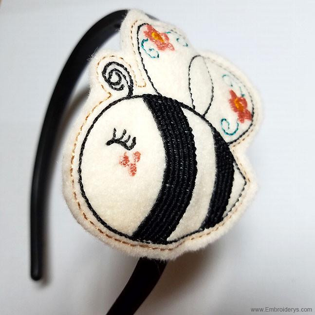 Cupcake Felty Headband Slider - Embroidery Designs