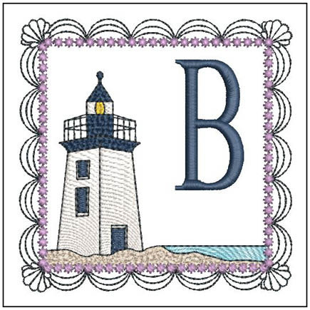 Lighthouse ABC's Applique - A - Embroidery Designs