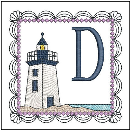 Lighthouse ABC's Applique - A - Embroidery Designs