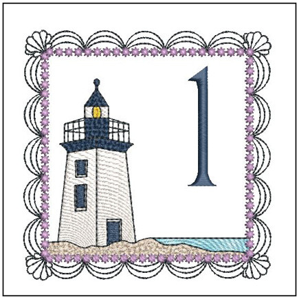 Lighthouse ABC's Applique - A - Embroidery Designs