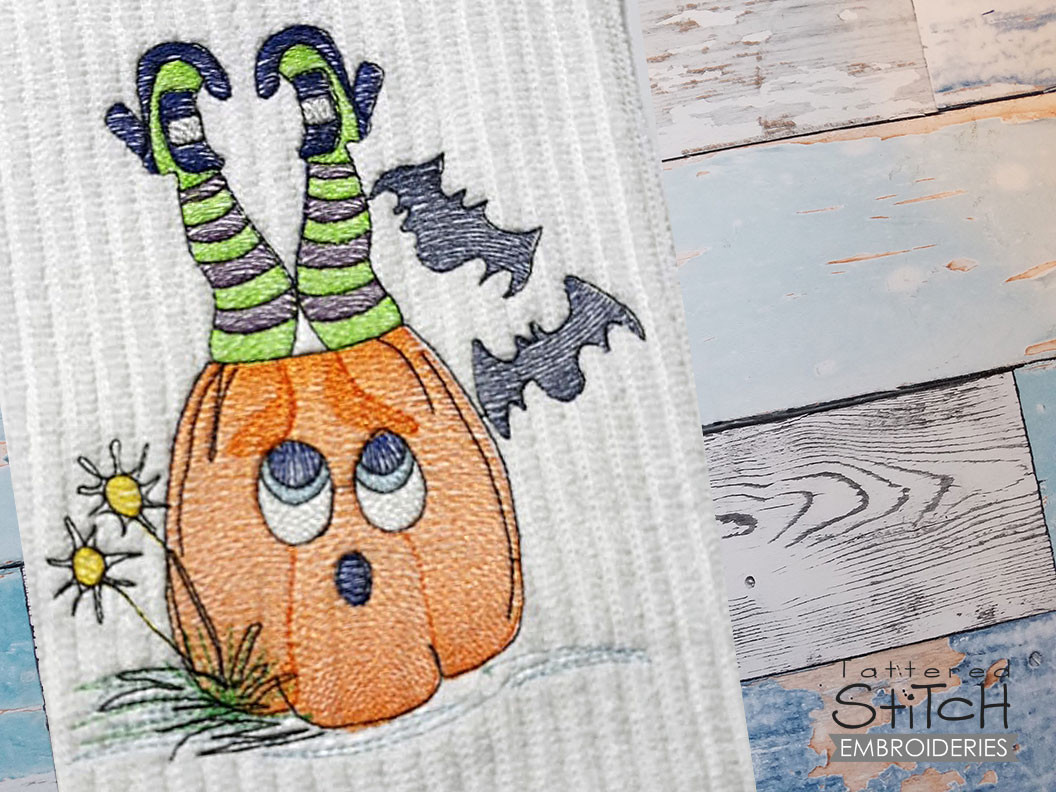 Pumpkin Feet - Machine Embroidery Designs