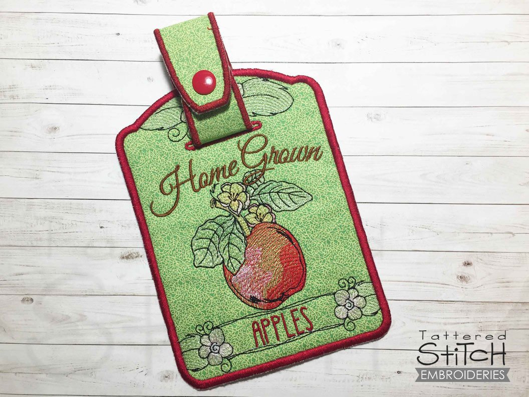 Apple Towel Topper - Machine Embroidery Designs