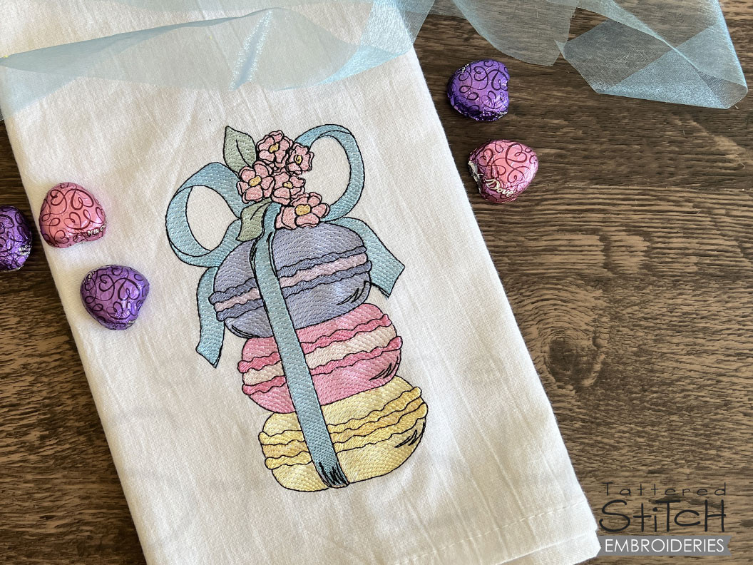 Macarons - Machine Embroidery Designs - Tattered Stitch Embroideries