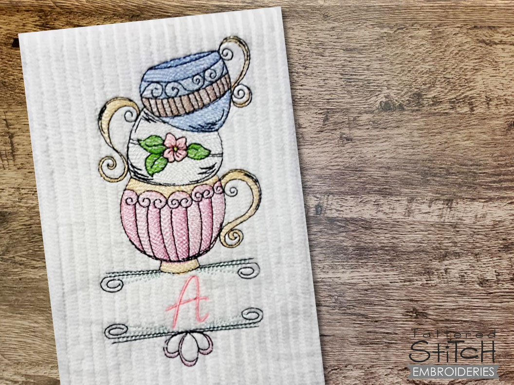 Teacup Charm - Embroidery Designs & Patterns