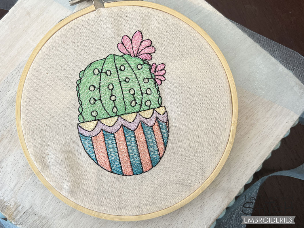 Barrel Cactus - Embroidery Designs & Patterns