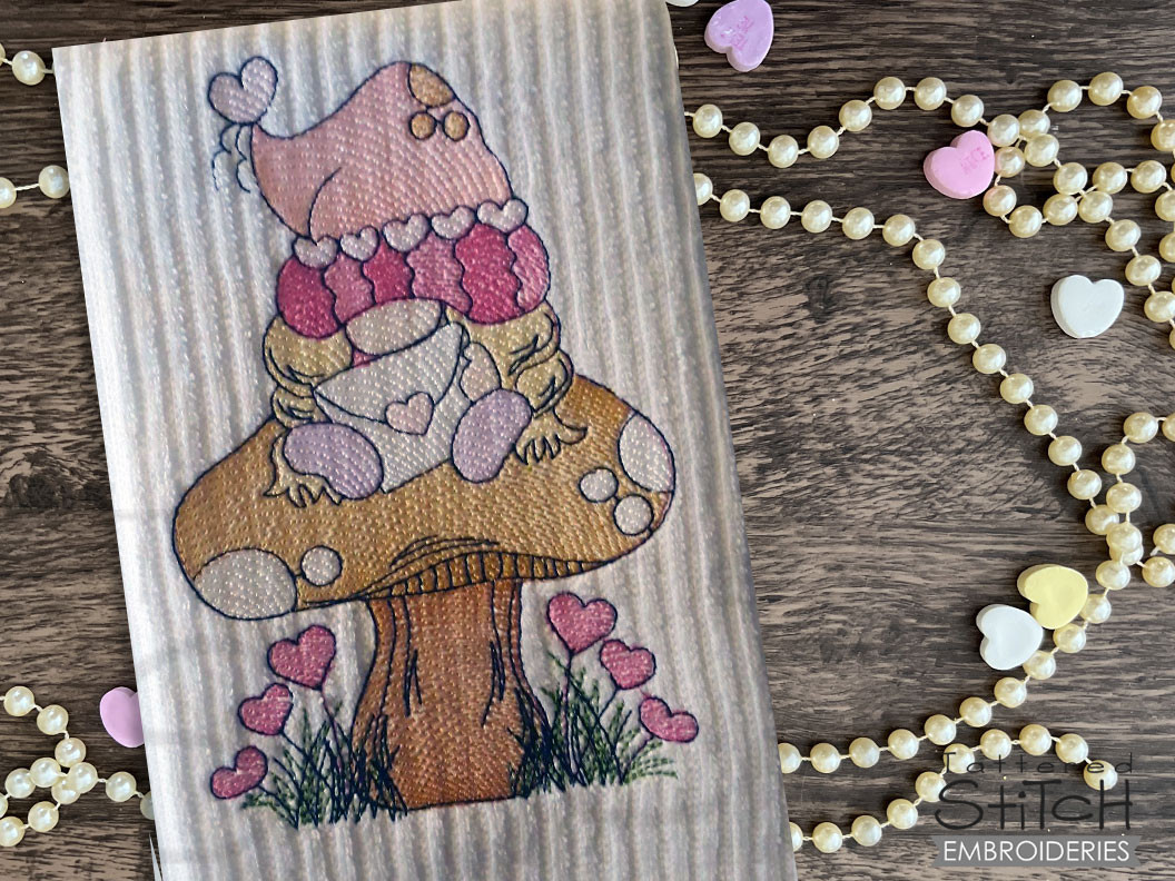 Love Notes Gnome- Fits a 4x4" & 5x7" & 6x10" Hoop, Machine Embroidery ...