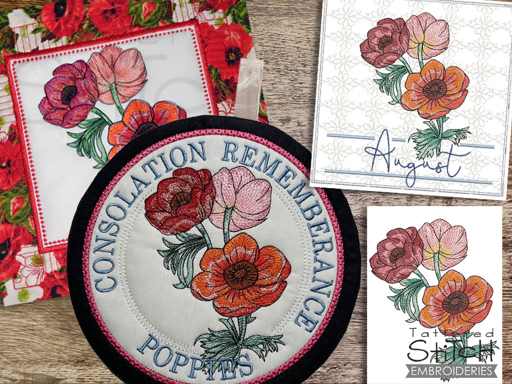 3 Poppies - Embroidery Designs