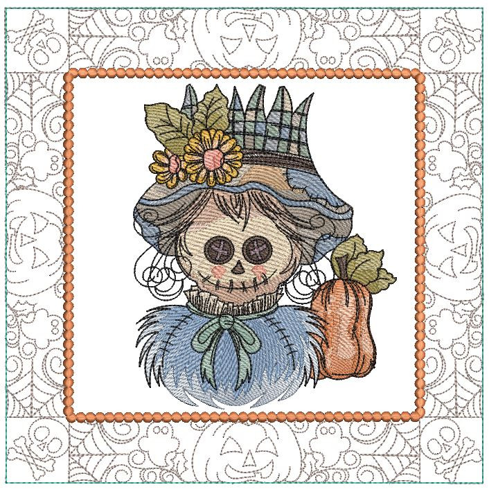 Scarecrow 7 Quilt Block
