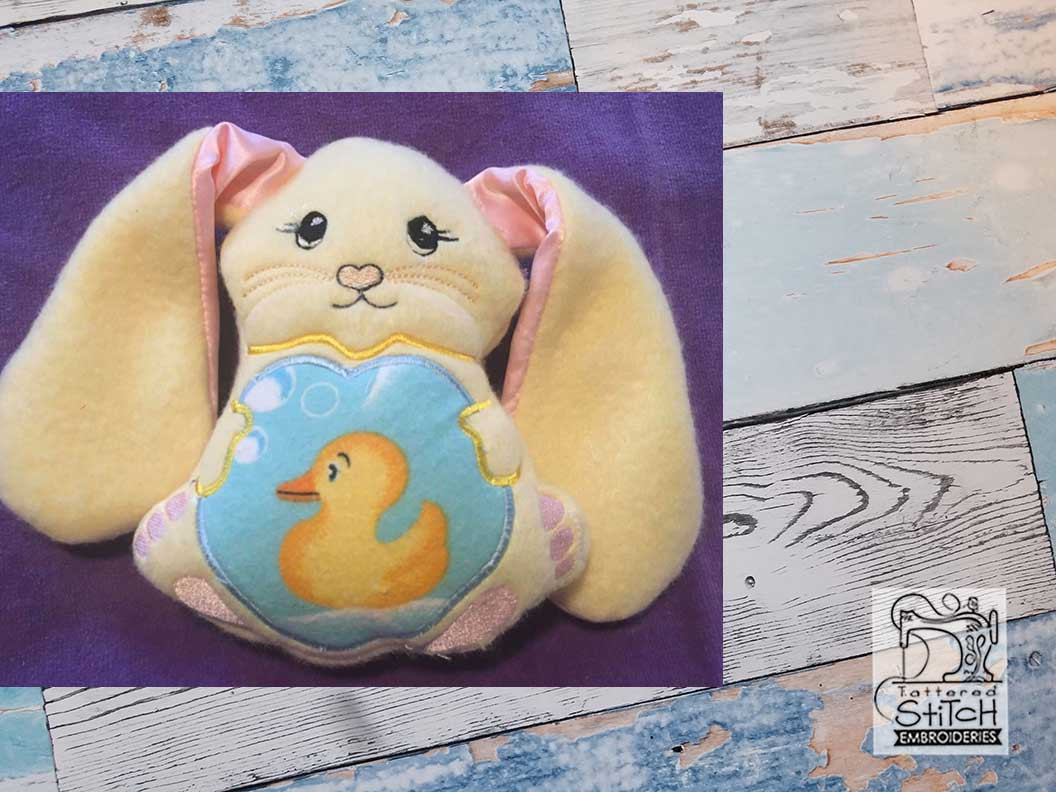 Bunny Stuffie - Open Eyes - Machine Embroidery Designs