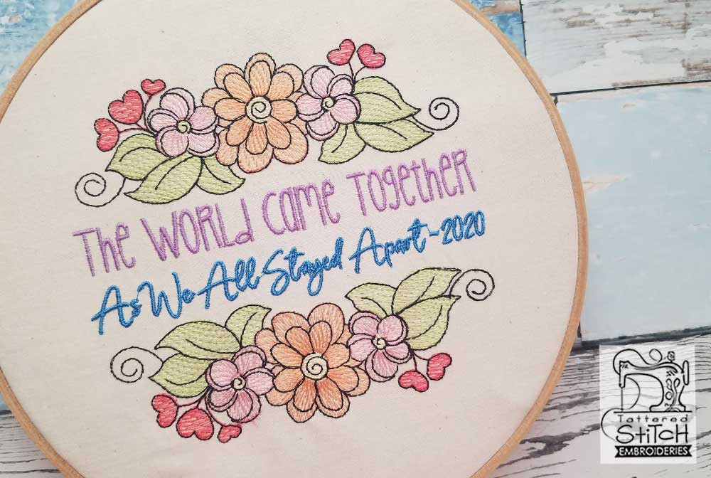 The World Came Together - Machine Embroidery Designs