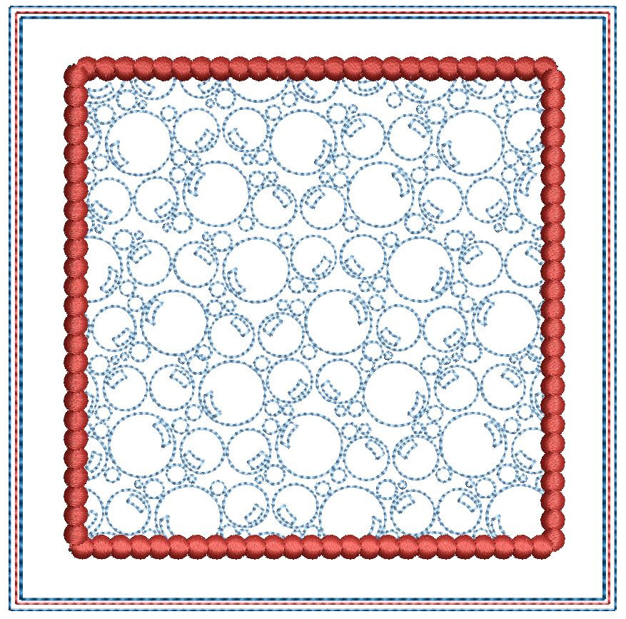 Bubbles Background Coaster - Fits a 5x7" Hoop - Machine Embroidery ...