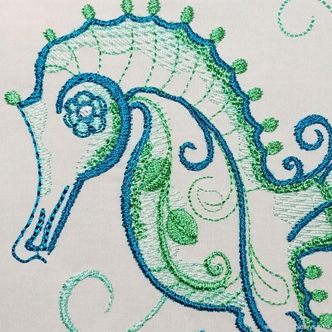 Wise & Beautiful Seahorse - Embroidery Designs