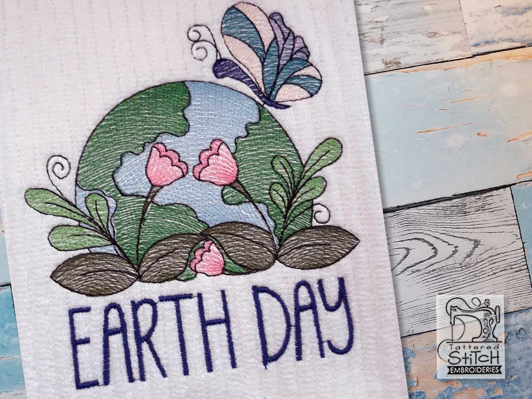 Earth Day - Embroidery Designs & Patterns