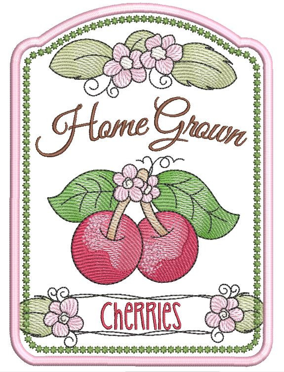 Cherries Bundle - Machine Embroidery Designs - Tattered Stitch Embroideries