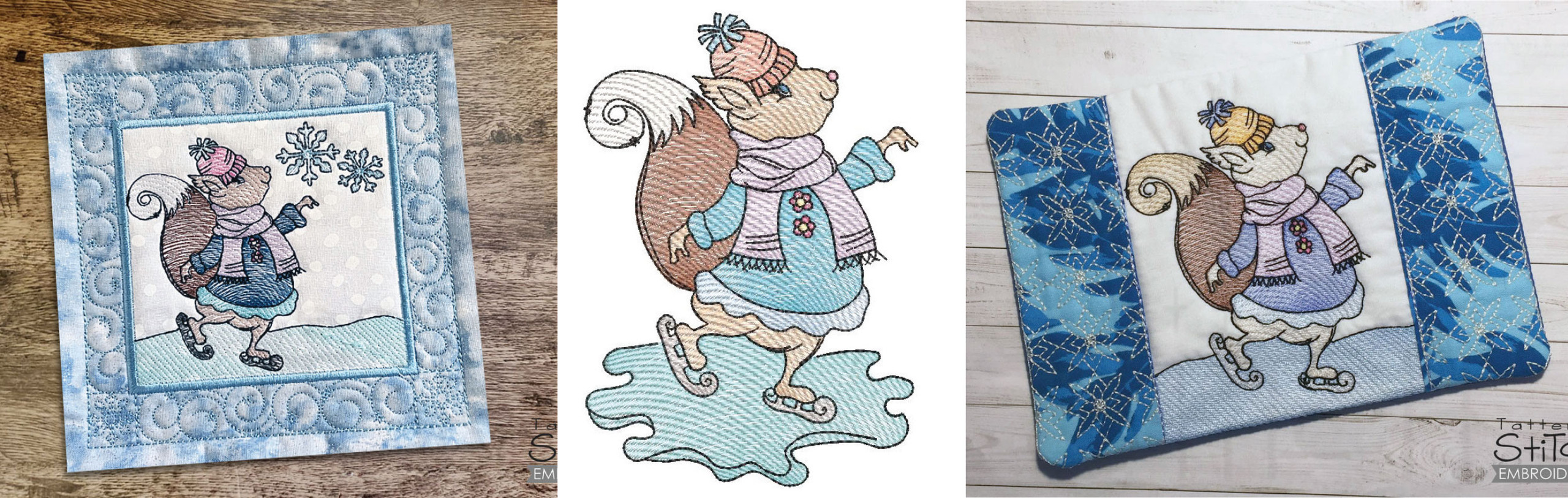 Squirrels Everywhere - Machine Embroidery Designs