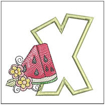Sketched Watermelon - Embroidery Designs & Patterns