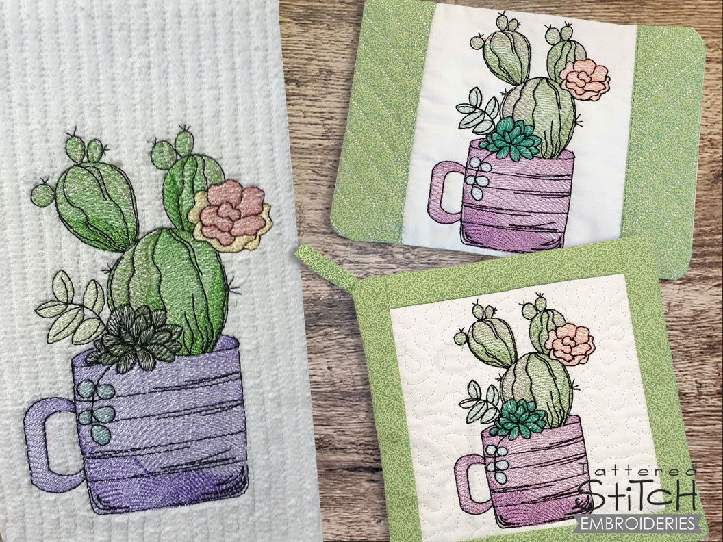 Succulents 2 - Embroidery Designs & Patterns