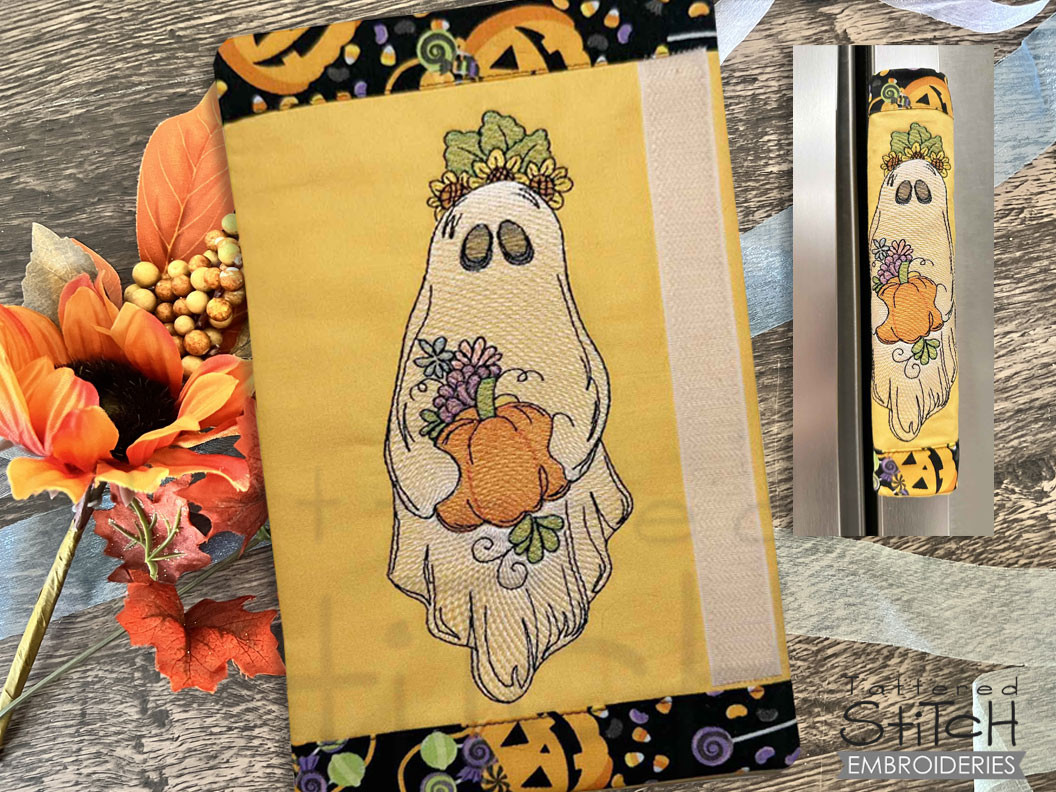 Ghost Fridge Handle Wrap-Embroidery Designs & Patterns