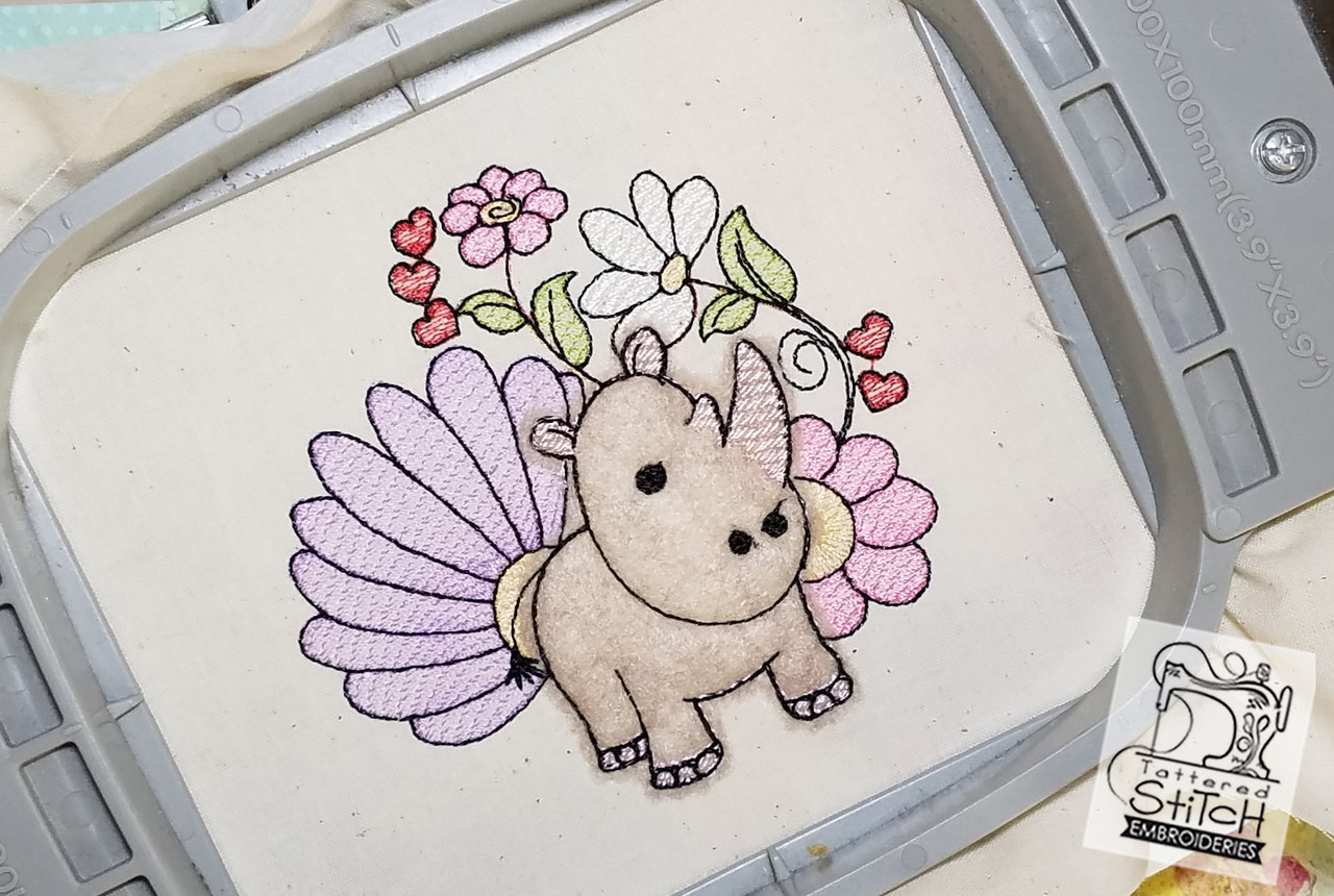 Baby Ellie Applique - Machine Embroidery Design. 4x4 & 5x7" hoop ...