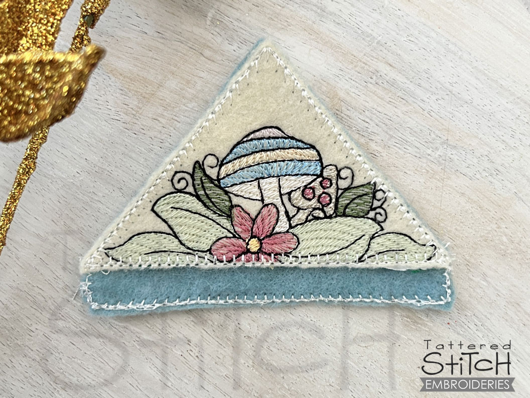 Mushrooms Corner Book Marks Bundle - Embroidery Designs & Patterns