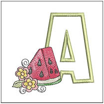 Watermelon Applique ABCs - Bundle- Embroidery Designs & Patterns ...