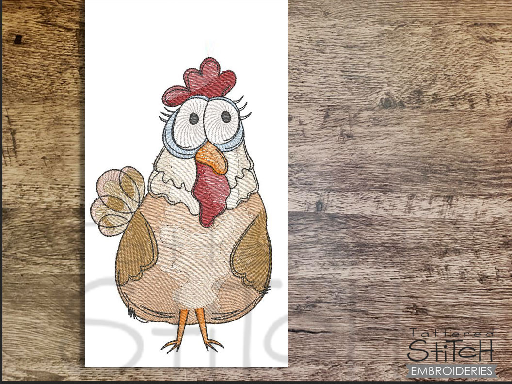 Holiday Chicken - Embroidery Designs & Patterns