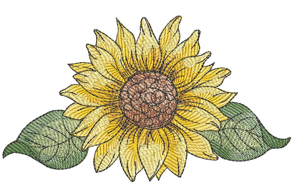 Sunflower Embroidery Designs
