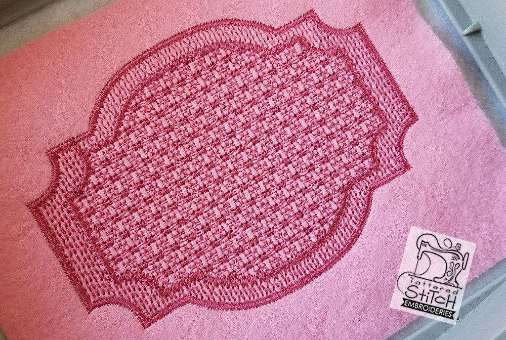 Motif Knockdown Decorative Edge Frame 1 - Embroidery Designs