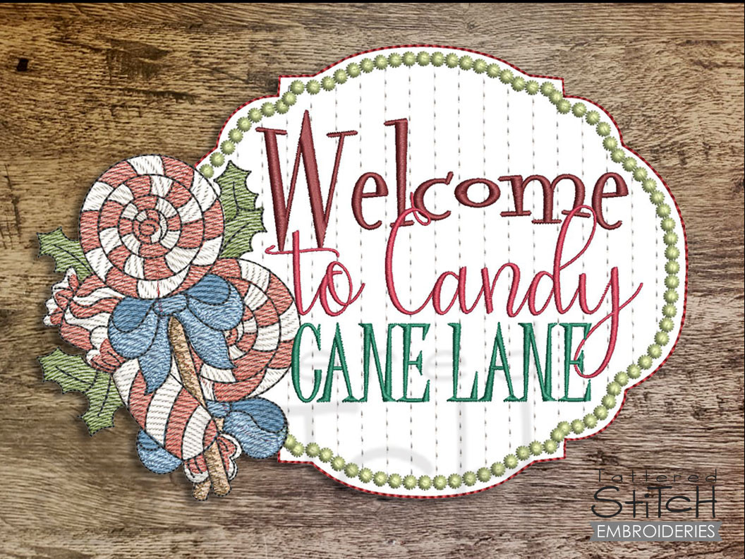Candy Cane Lane - Embroidery Designs