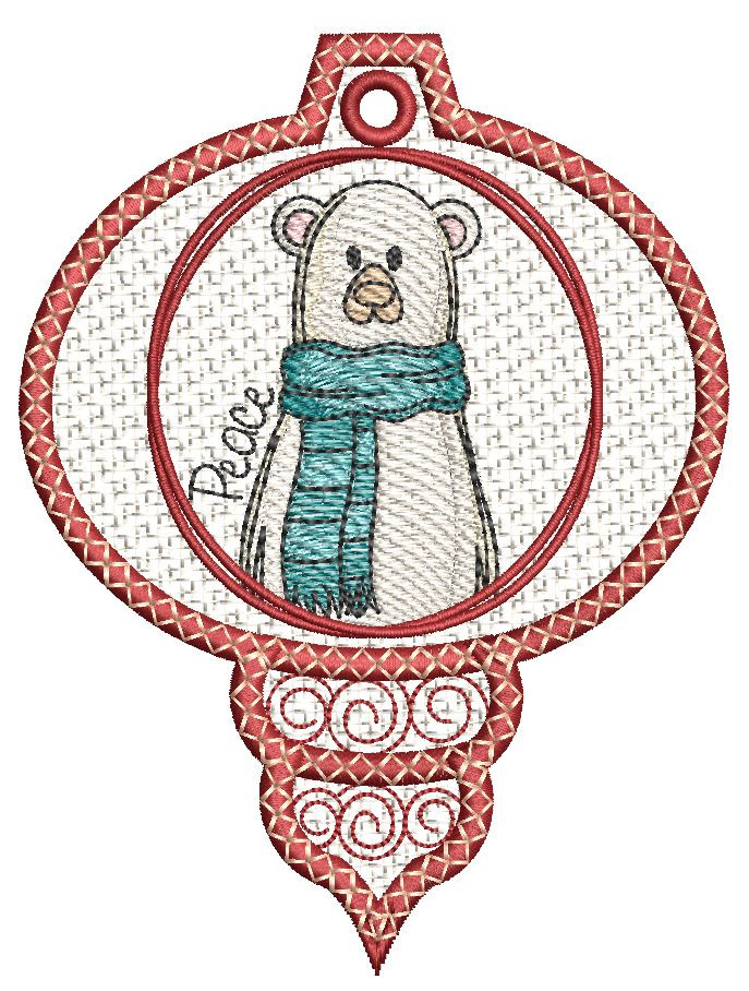 Polar Bear Free- Standing Lace - Embroidery Designs