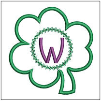 Clover Applique ABCs - A - Machine Embroidery Designs