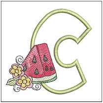 Watermelon Applique ABCs - Bundle- Embroidery Designs & Patterns ...