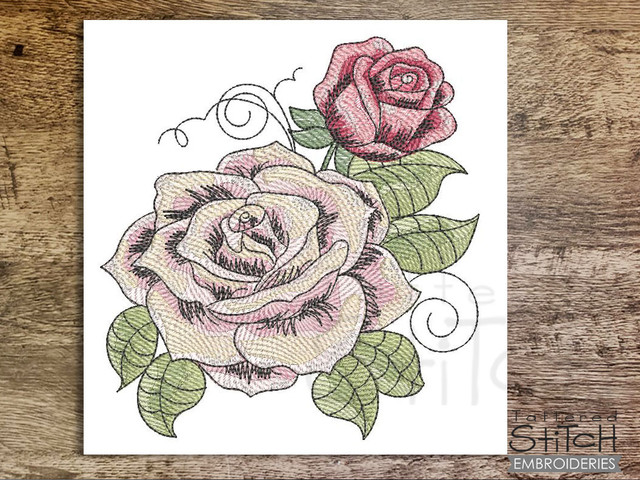 New York - Roses - Embroidery Designs