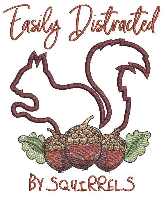 Squirrels Everywhere - Machine Embroidery Designs