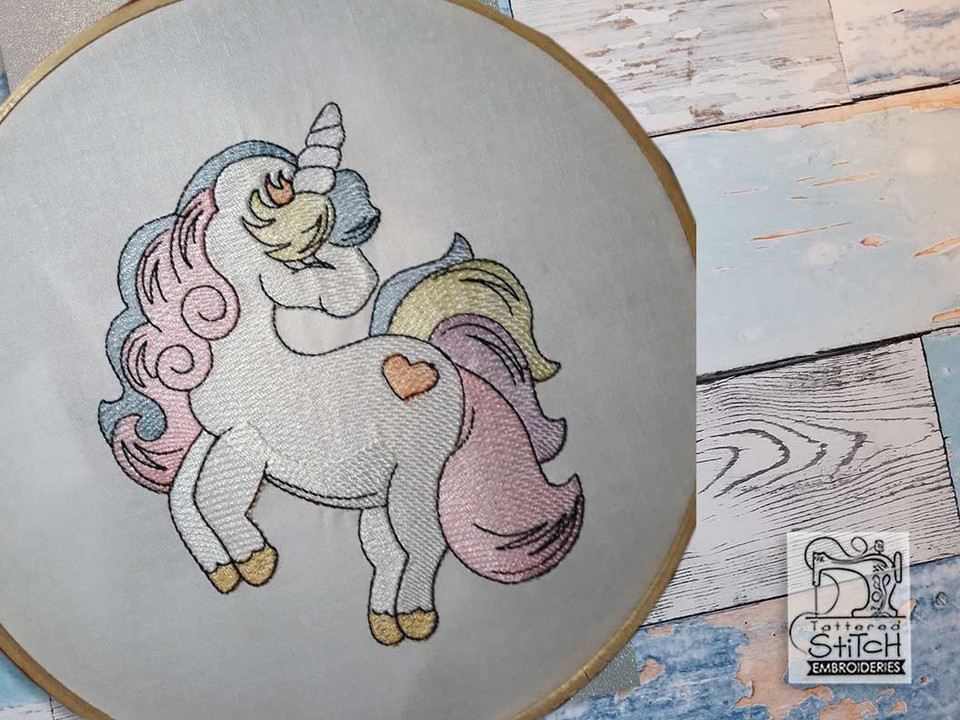 Unicorn 2 - Fits a 4x4", 5x7" & 8x8" Hoop - Machine Embroidery Designs ...