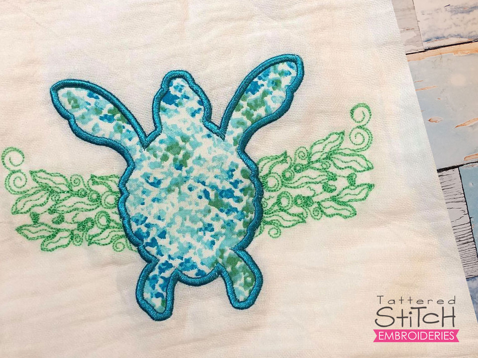 Noble & Wise Sea Turtle - Embroidery Designs