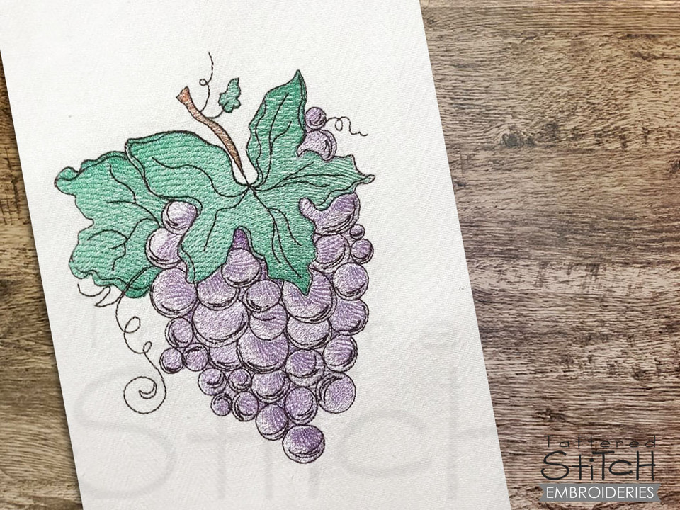 Grapes Bunch - Embroidery Designs & Patterns