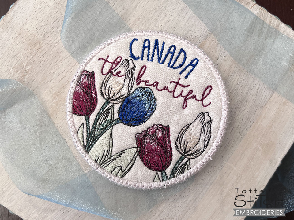 Patriotic Tulips Bundle (Canada) - Embroidery Designs - Tattered Stitch ...