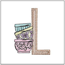 Fall Mixing Bowls- Machine Embroidery - Tattered Stitch Embroideries
