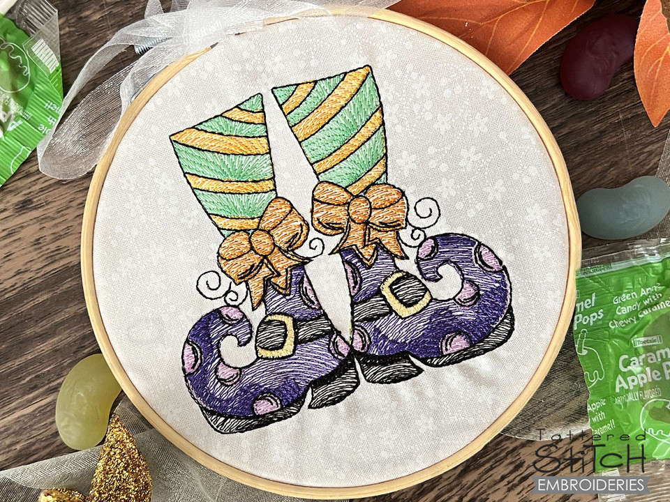 Witch Boots - Embroidery Designs & Patterns