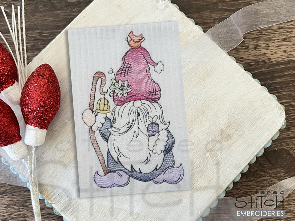 Winter Gnome - Embroidery Designs & Patterns