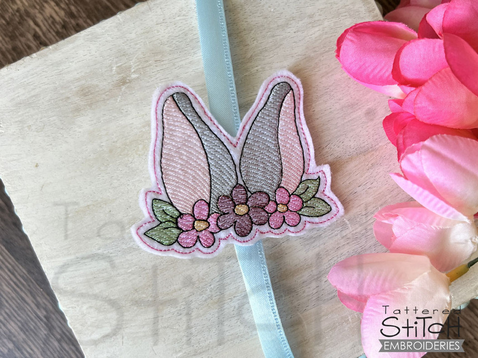 Bunny Ears Headband Slider- Fits a 4x4" Hoop, Machine Embroidery ...