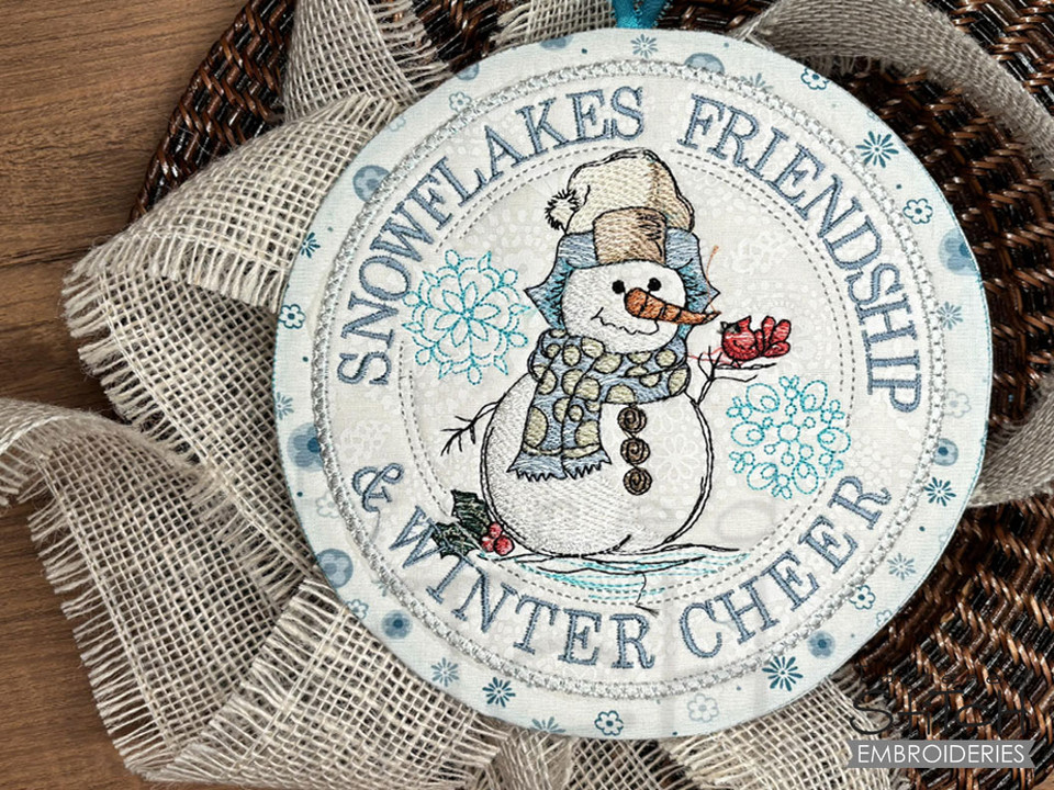 Winter Wishes Snowman Bundle - Embroidery Designs
