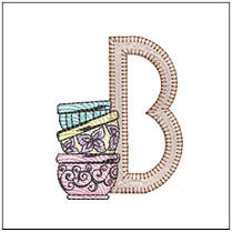 Fall Mixing Bowls- Machine Embroidery - Tattered Stitch Embroideries
