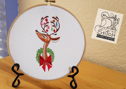 Ornamented Reindeer - Embroidery Designs