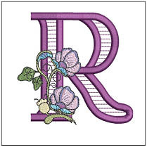 Jacobean ABCs - R - Embroidery Designs & Patterns