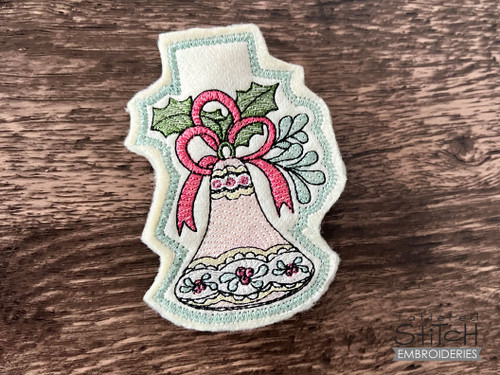 Bell Clothespin Magnet - Embroidery Designs & Patterns