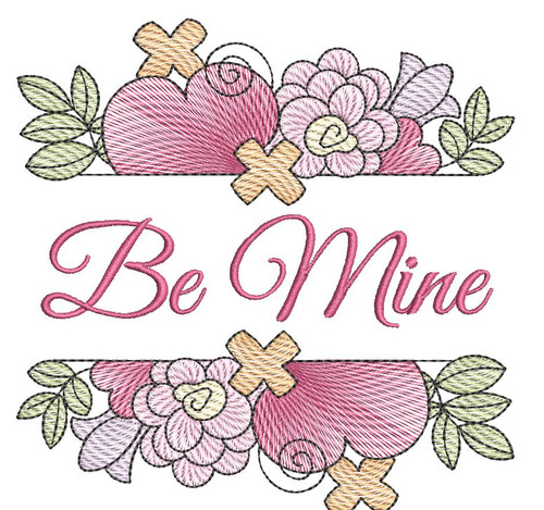Valentine Be Mine - Embroidery Designs & Patterns