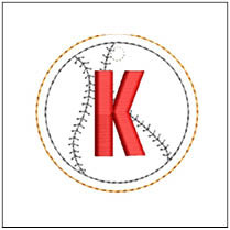 Baseball ABCs Charm - K - Embroidery Designs & Patterns -Updated ...